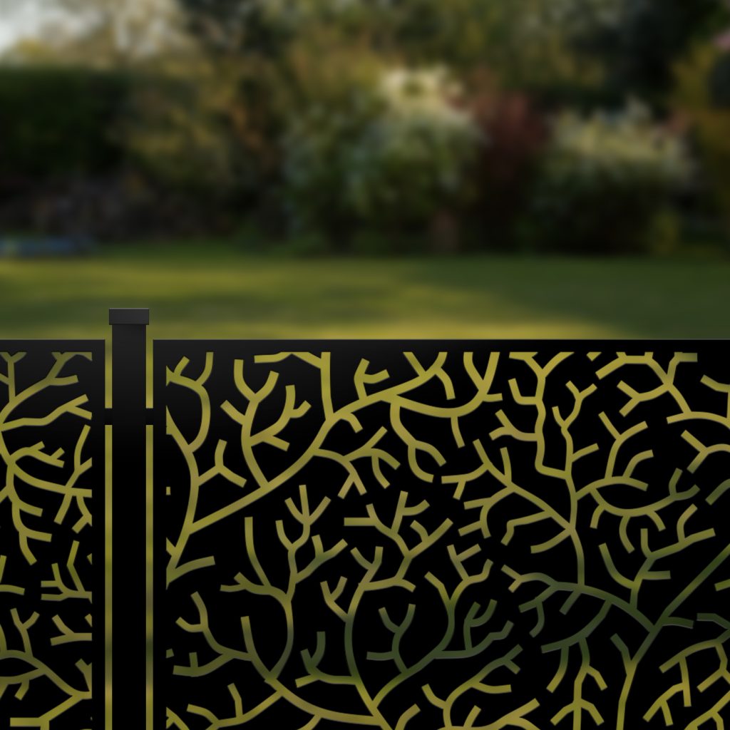 Zaunelement mit Dekor Bot 22 - MetallDekorationen.at